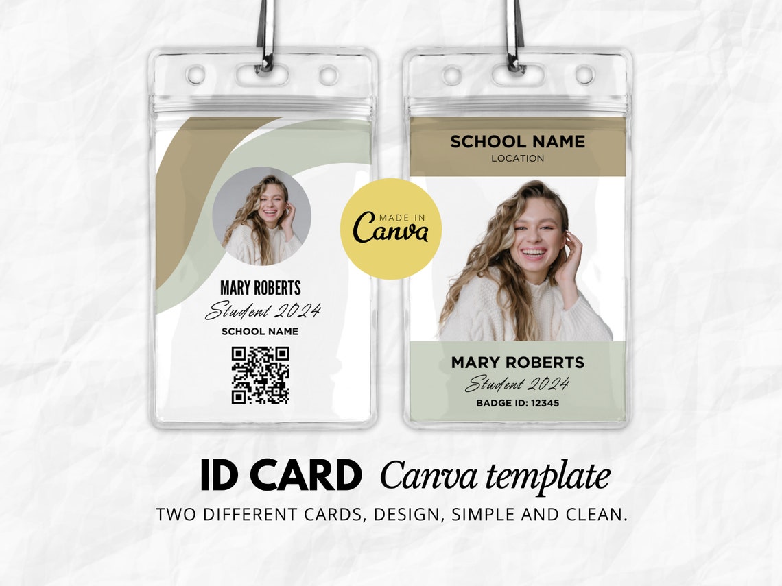Printable Name Card Template I Diy Badge Label I Badge I Editable in ...
