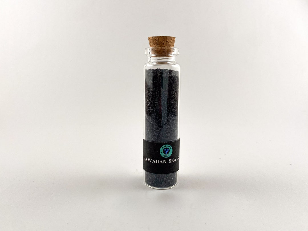 Black Salt Ritual Herbs in Glass Vial Dried Herbs Altar Supplies Witch ...