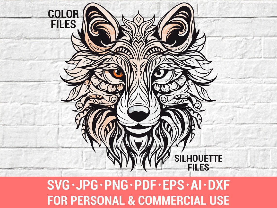 Wolf SVG Png Wolf Head DXF Ai Clipart Wolf File Cutting - Etsy Canada