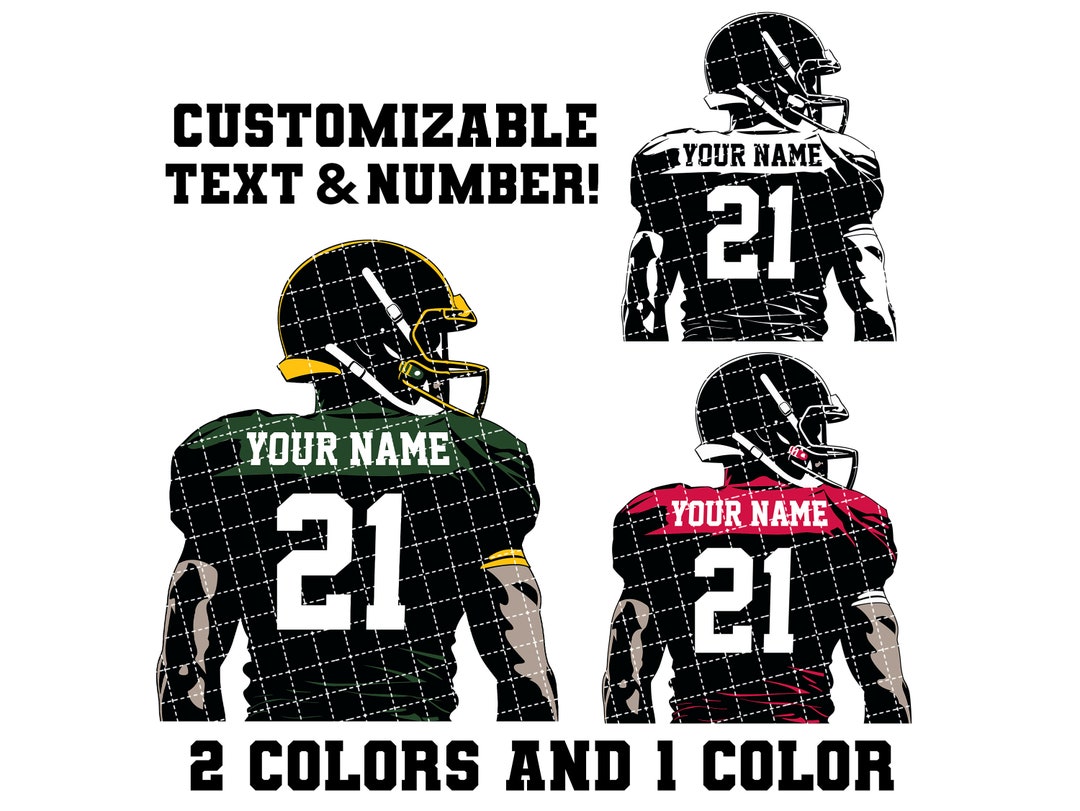 Footballer SVG Football Player Svg Sport Svg Player Name - Etsy UK