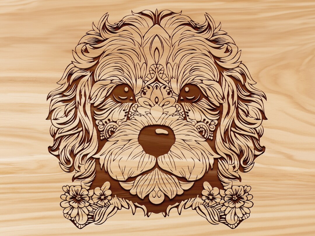 Dog Svg, Cockapoo Svg, Cute Pet Face Clipart, Head Paw, Labradoodle Svg ...