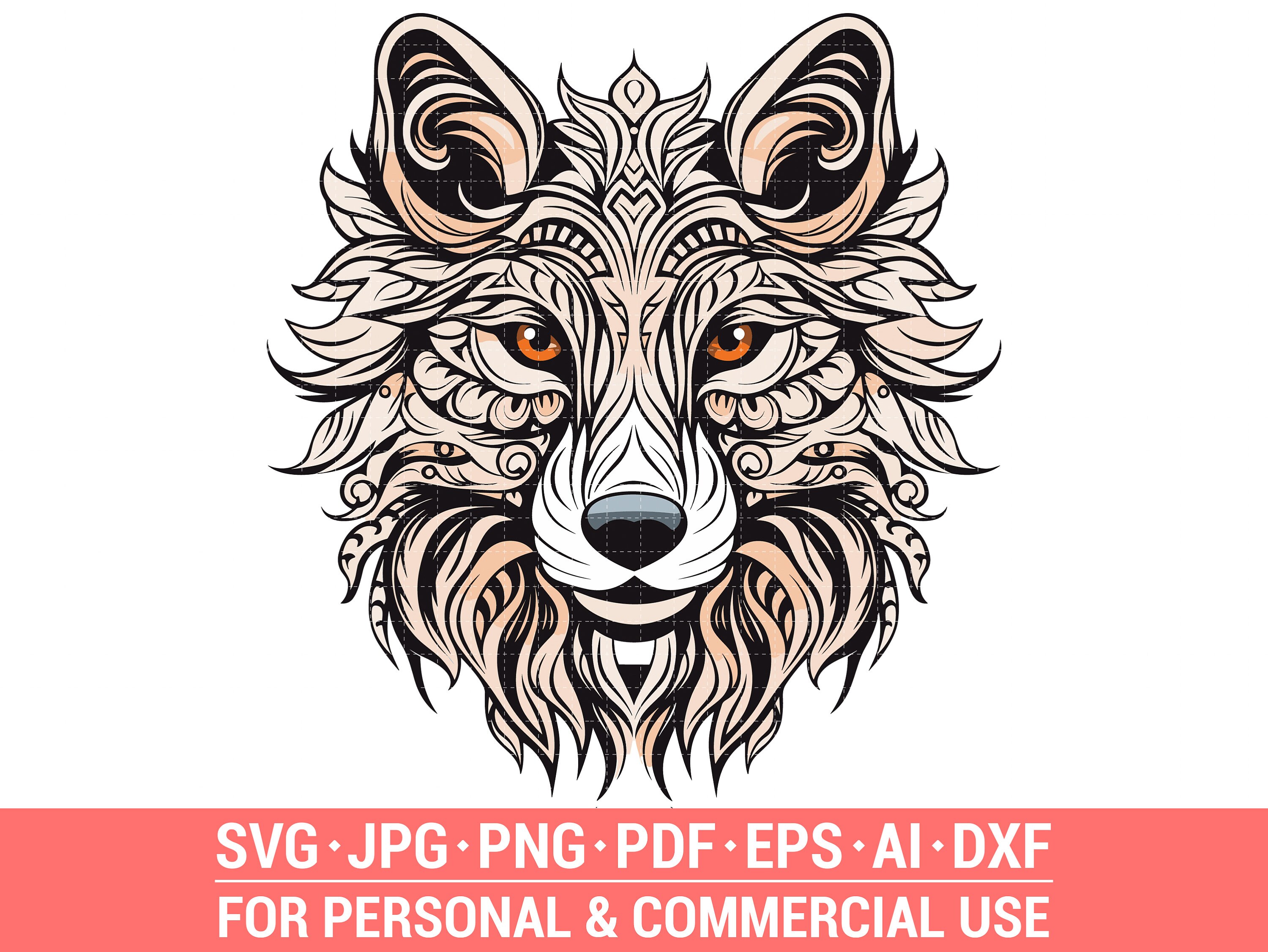 Wolf SVG Png Wolf Head DXF Ai Clipart Wolf File Cutting - Etsy Canada