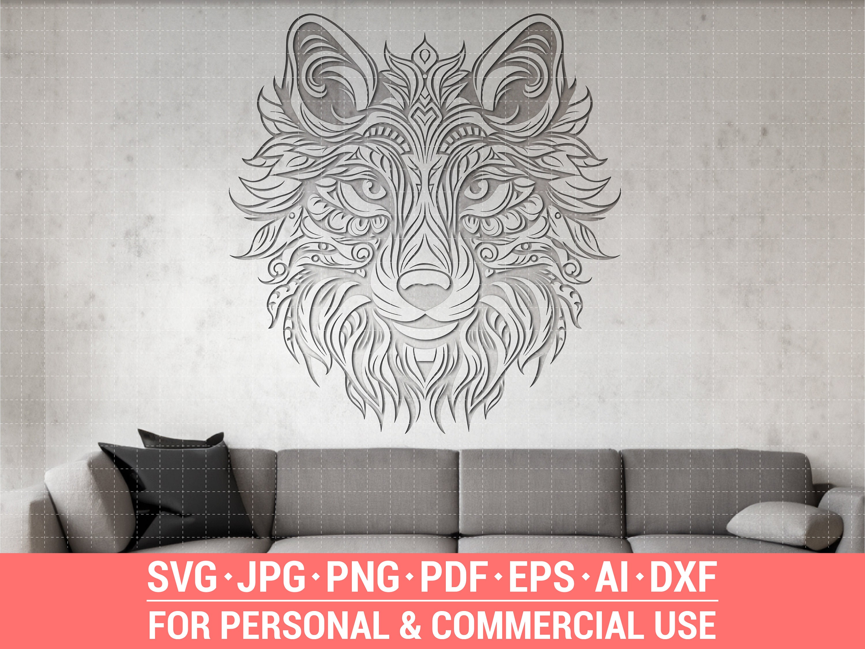 Wolf SVG Png Wolf Head DXF Ai Clipart Wolf File Cutting - Etsy Canada
