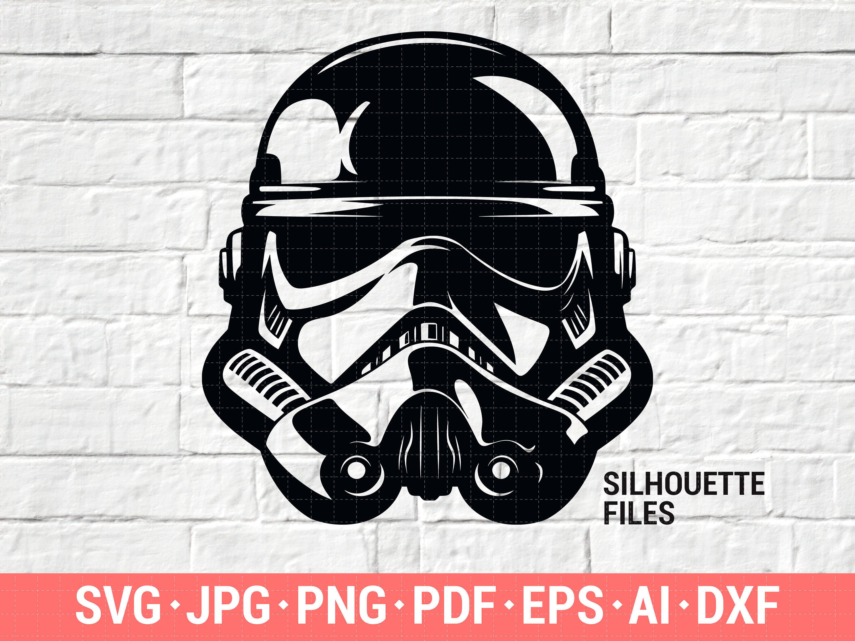 Stormtrooper SVG PNG Helmet Star Wars Silhouette Digital - Etsy Canada