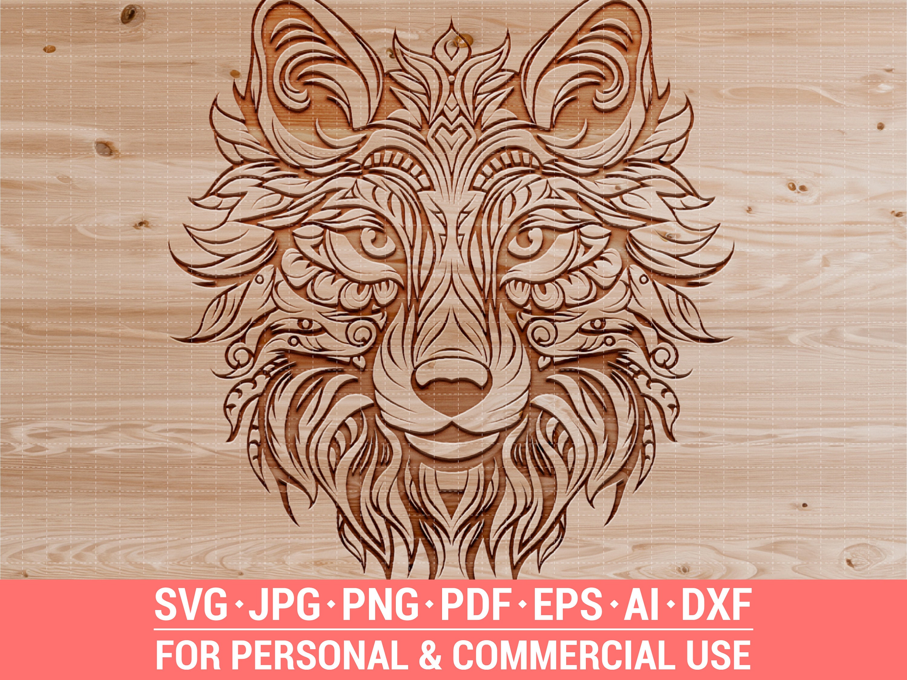 Wolf SVG Png Wolf Head DXF Ai Clipart Wolf File Cutting - Etsy Canada