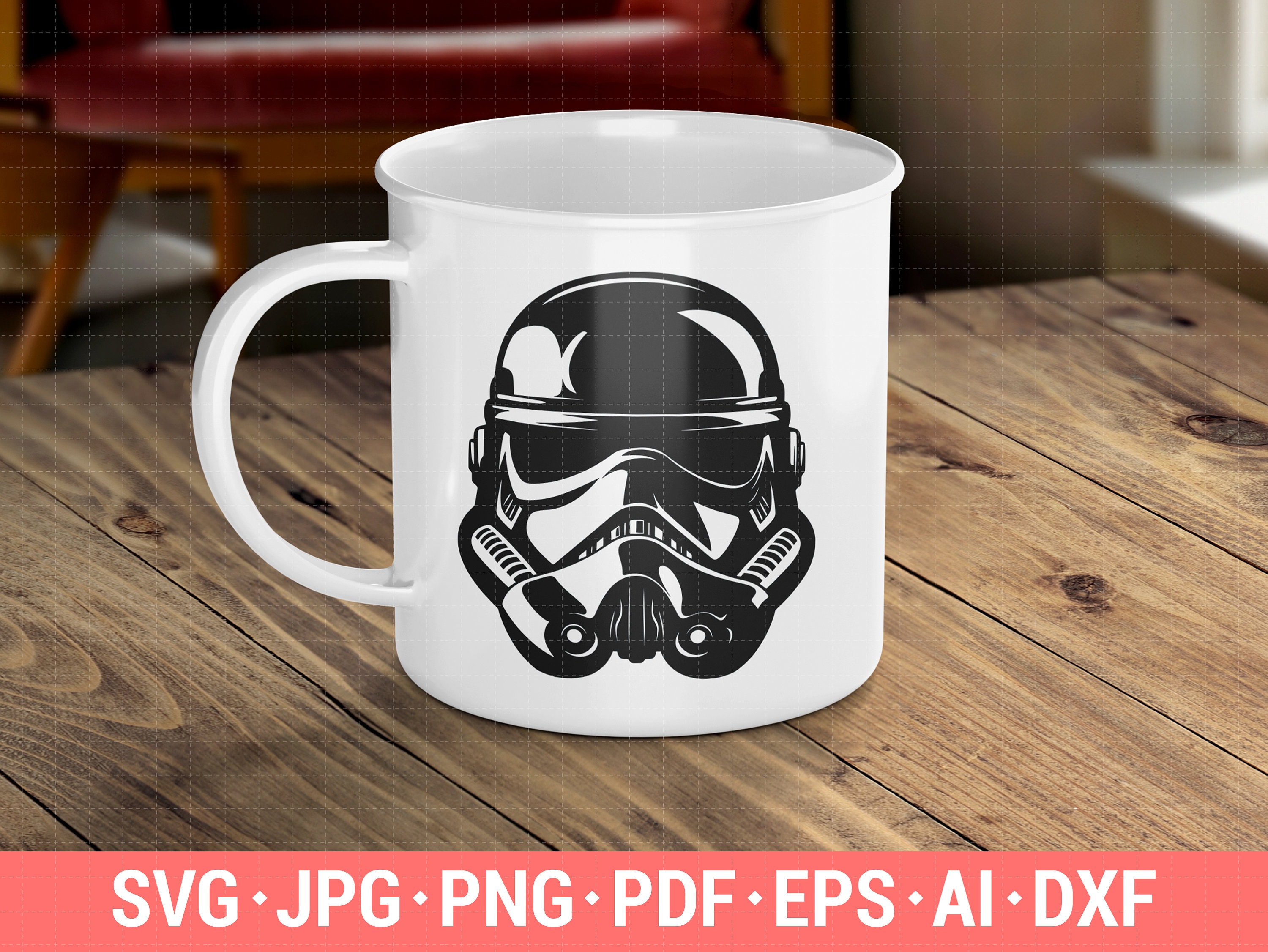 Stormtrooper SVG PNG Helmet Star Wars Silhouette Digital - Etsy Canada