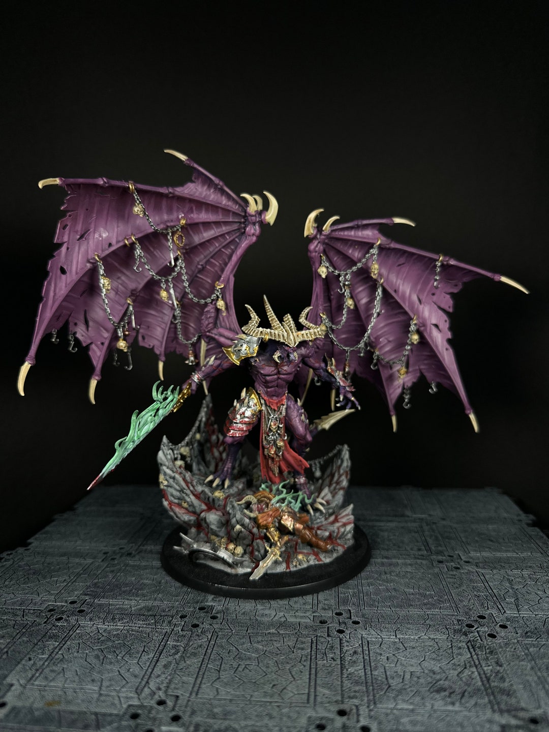 Painted Miniature - Be’lakor - Demon Prince - Winged Demon - Warhammer ...