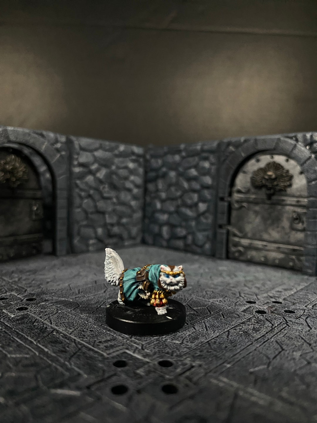 D&D Painted Miniature - Warlock Cat, Familiar, Warlock, Cat Miniature ...