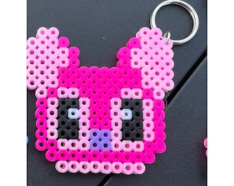 Lilo and Stitch angel Perler Bead Pixel Art Keychains - Etsy