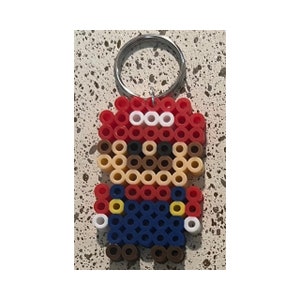 Perler Beads Mario Bros Characters Keychains - Etsy