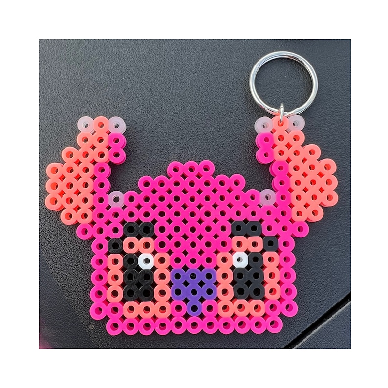 Perler Beads Stitch and Angel Keychains - Etsy