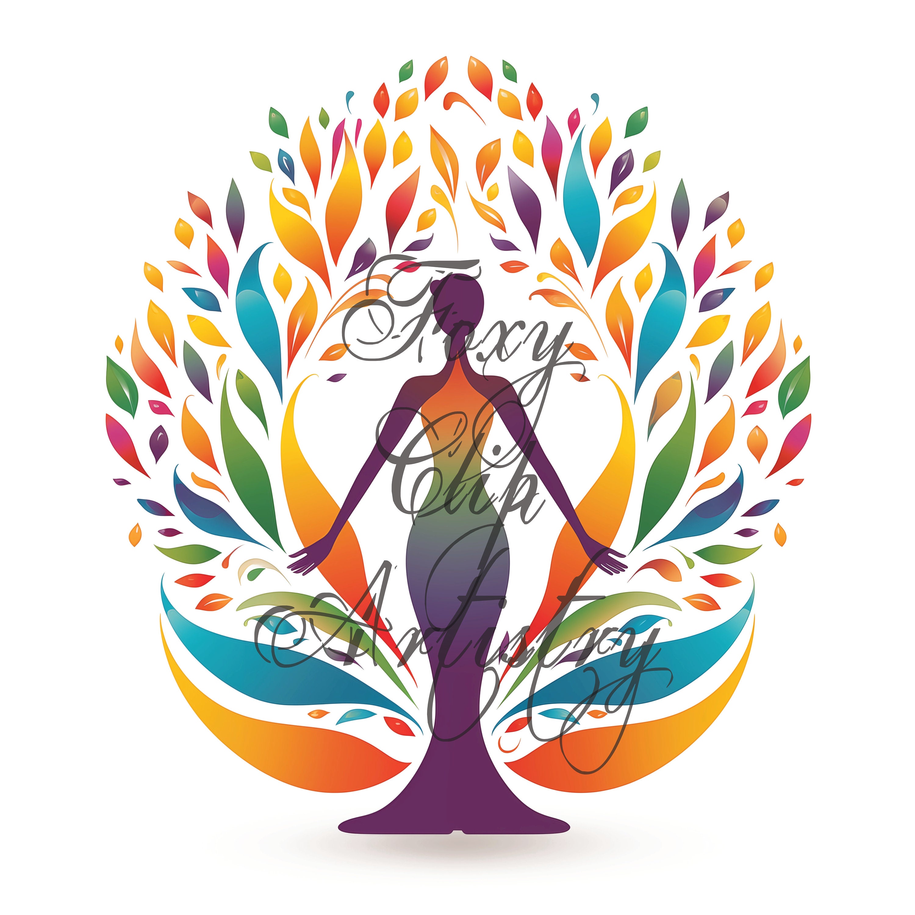 8 Colorful Yoga Clipart Yoga PNG Bundle High Quality Yoga PNG ...