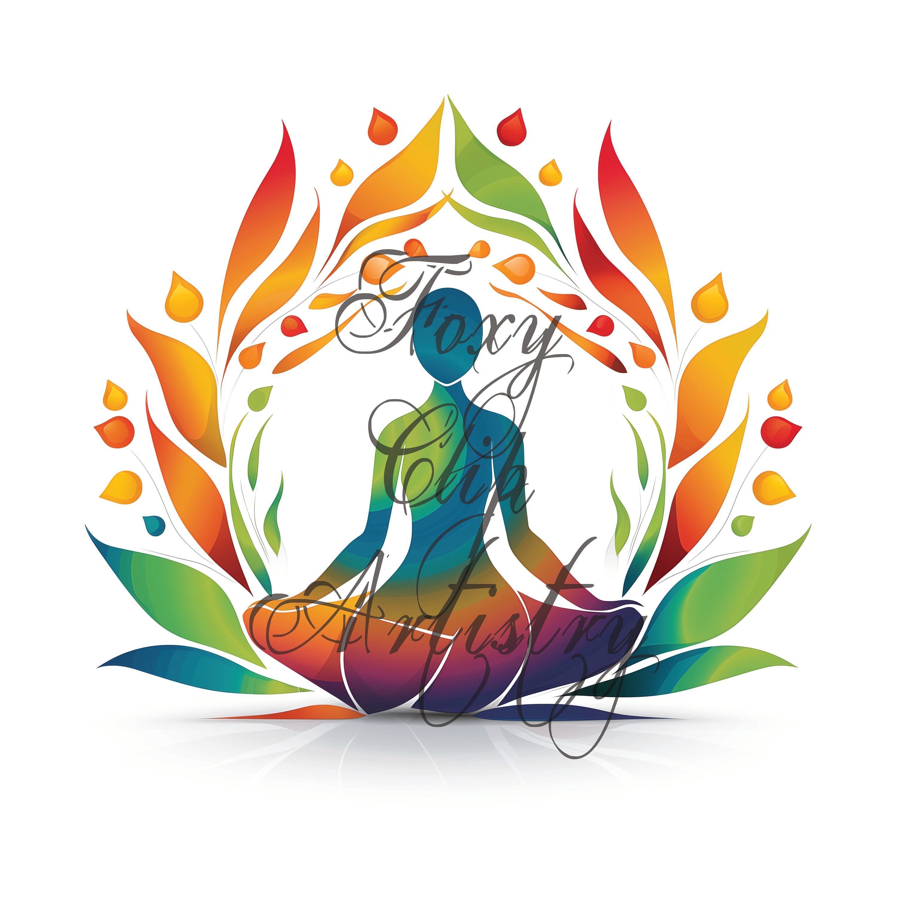 8 Colorful Yoga Clipart Yoga PNG Bundle High Quality Yoga PNG ...