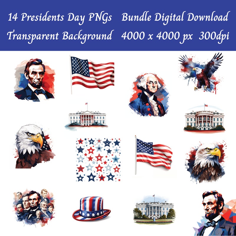 President Day Clipart - Etsy