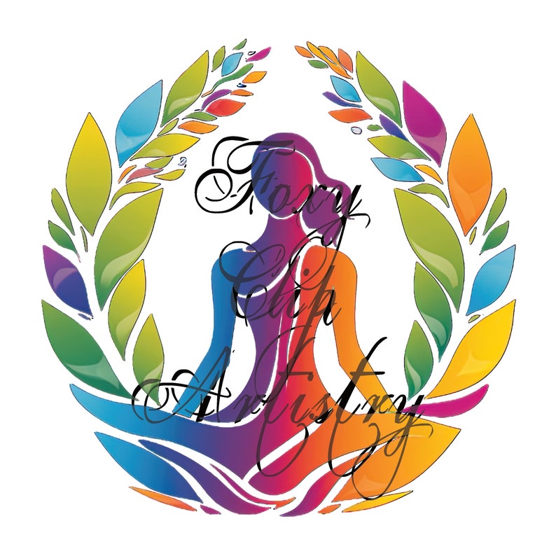 8 Colorful Yoga Clipart Yoga PNG Bundle High Quality Yoga - Etsy