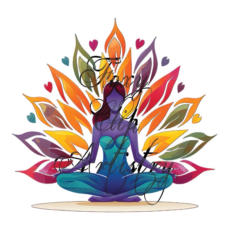 8 Colorful Yoga Clipart Yoga PNG Bundle High Quality Yoga - Etsy