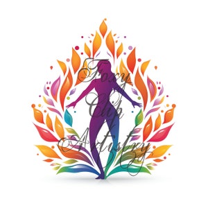 8 Colorful Yoga Clipart Yoga PNG Bundle - High Quality Yoga PNG ...