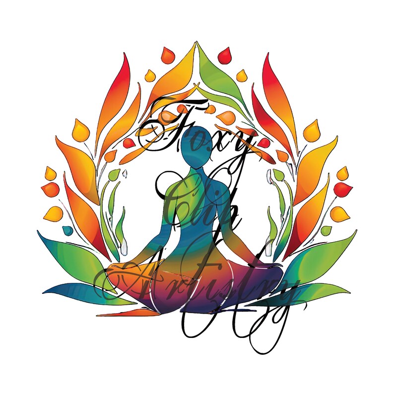 8 Colorful Yoga Clipart Yoga PNG Bundle High Quality Yoga - Etsy