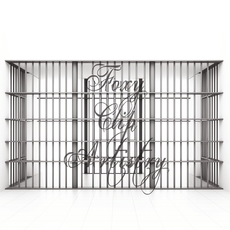 Jail Bar Clipart PNG Bundle: Transparent Background (digital Download ...