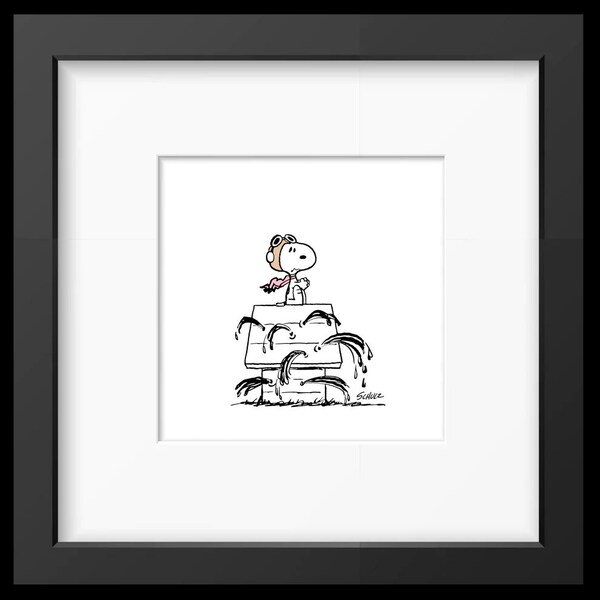 Snoopy Red Baron Framed - Etsy