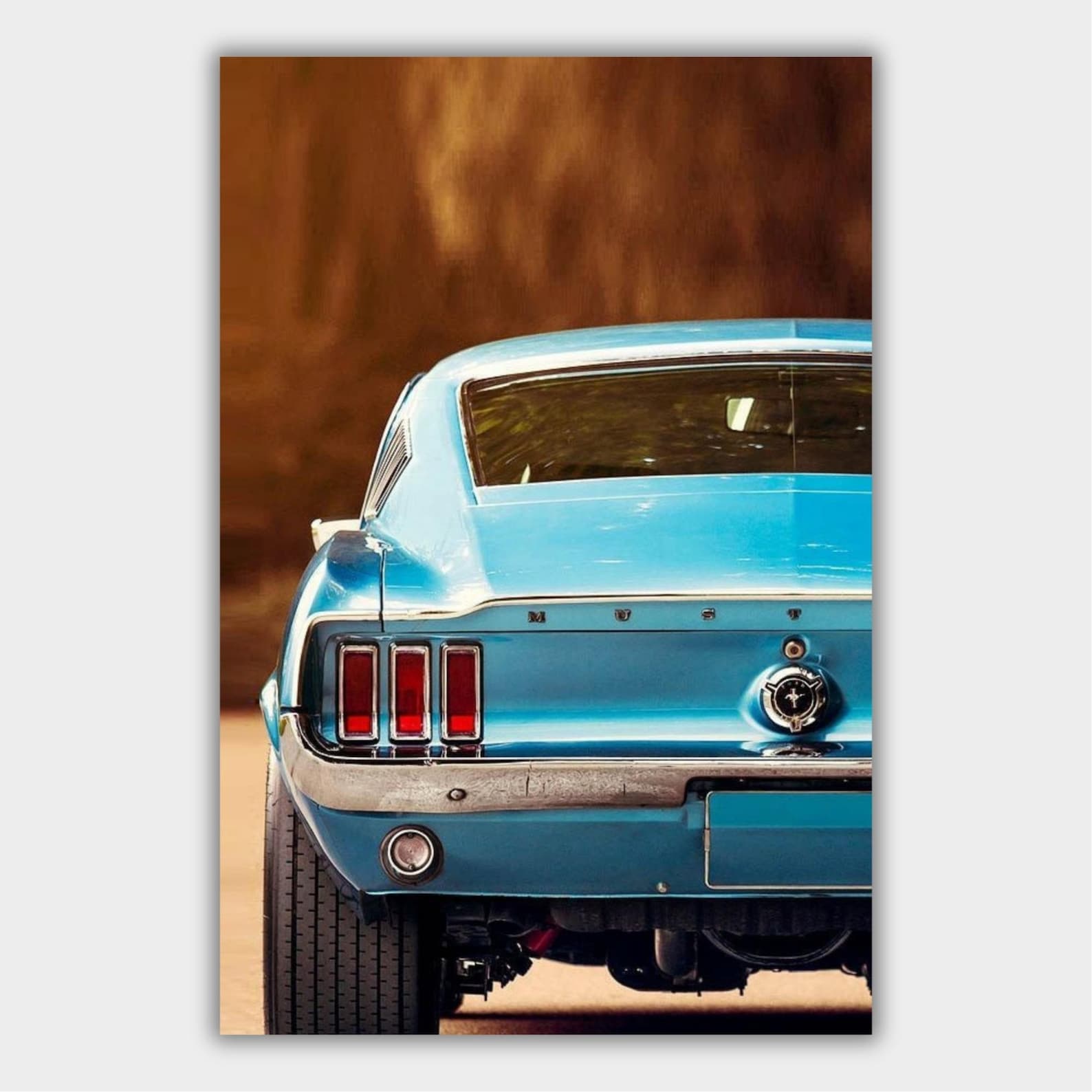 Retro Nostalgic Car Poster Premium MDF Wood Art Poster Wall Decor Room ...