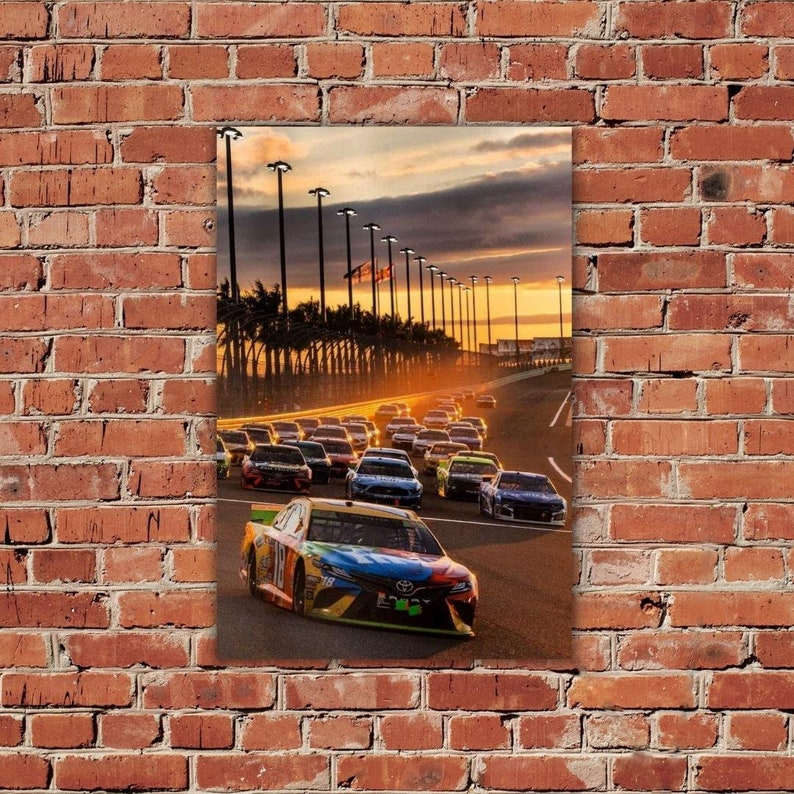 Nascar Poster Premium MDF Wood Art Poster Wall Decor Room - Etsy