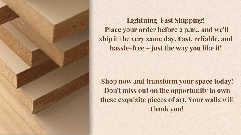 Coffee Poster Premium MDF Wood Art Poster Wall Decor Room Decor Garage ...