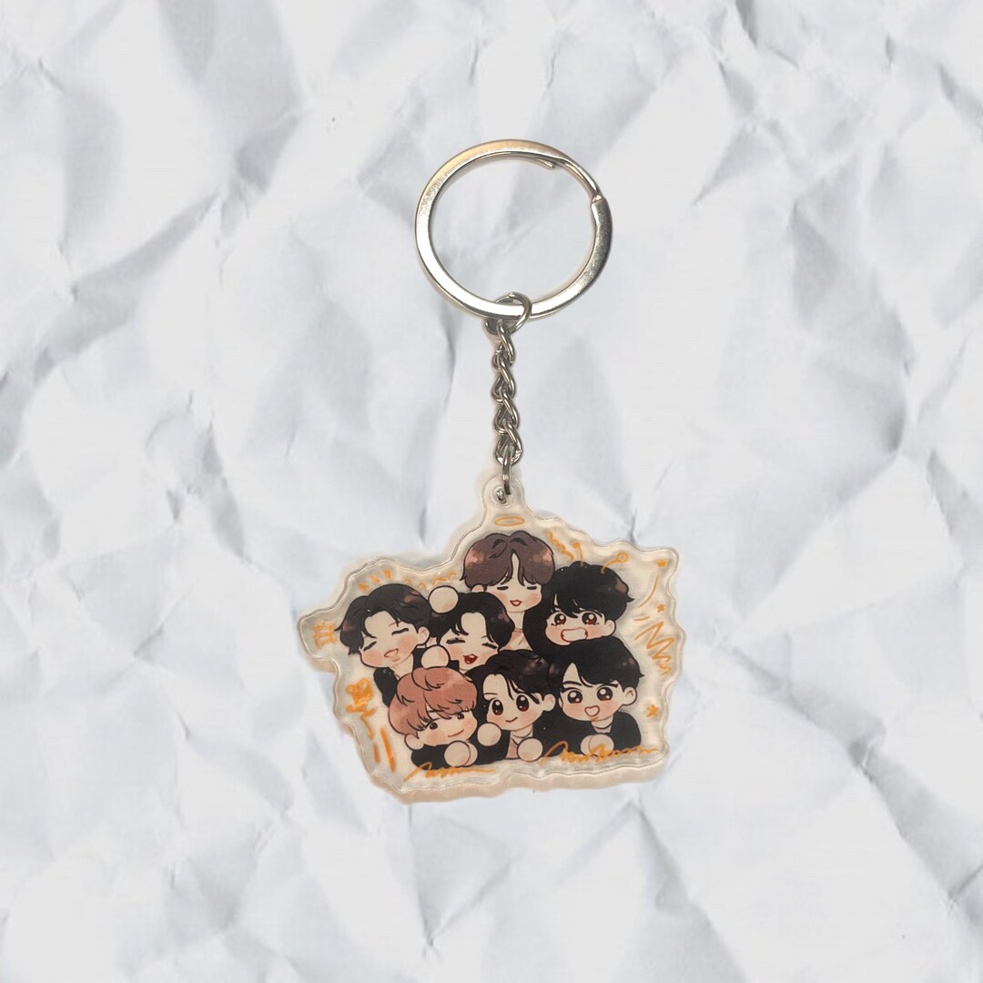 BTS Keychain Kpop Idols Fan Art Merch Unofficial - Etsy