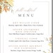 Fall Cocktail Menu, Digital Download, Printable, Perfect for a Fall ...