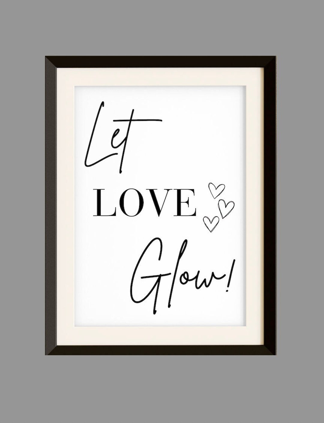 Let Love Glow Sign, Digital Download, Wedding Sign, Printable, Dance ...