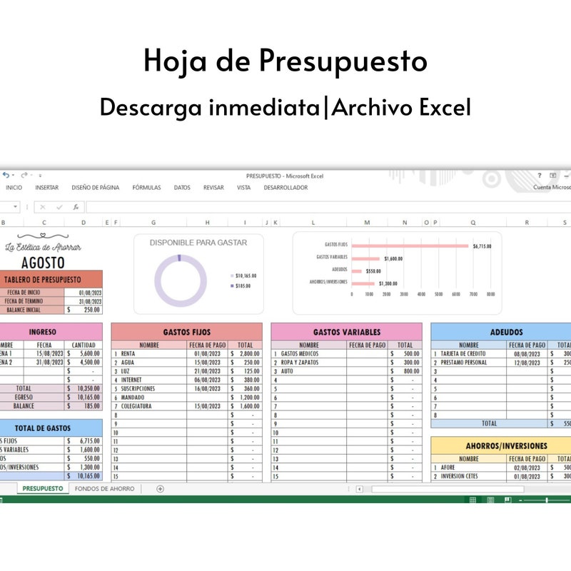 Tapete de atajos de excel - Etsy México