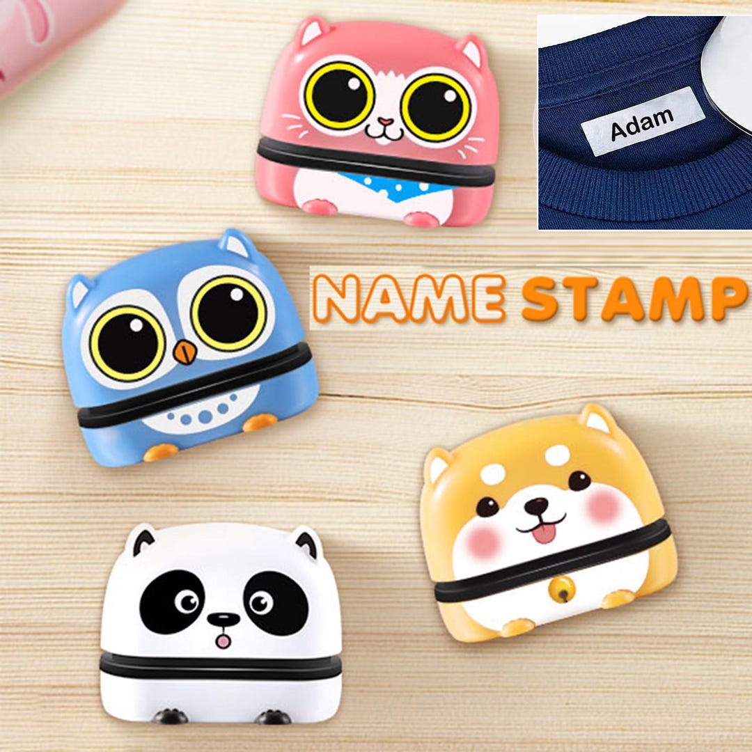 Personalized Cartoon Name Stamp for Kids Name Print Gifts Child Toys ...
