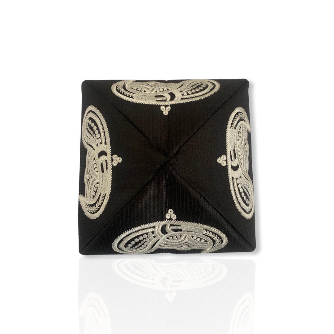 Uyghur Doppa Traditional Black and White Colour East Turkestan Hat - Etsy