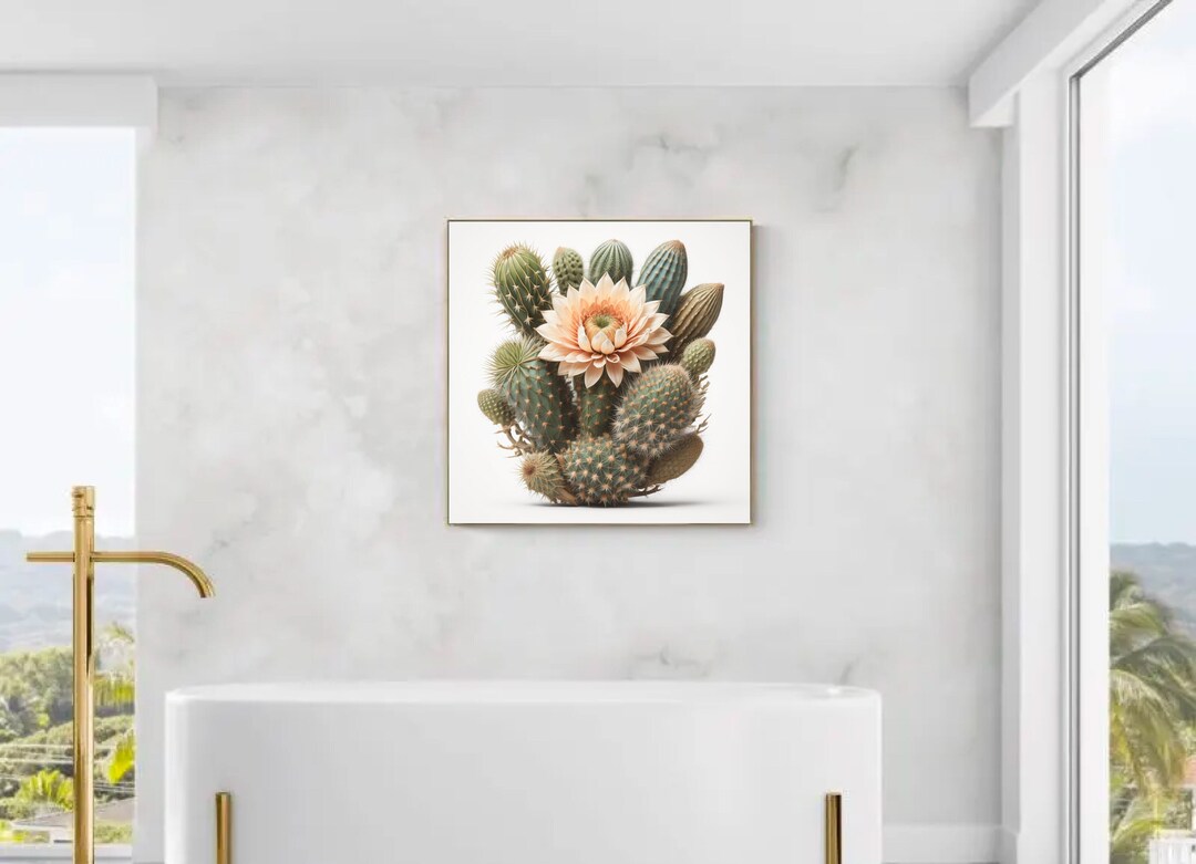 Modern Wall Art, Cactus Print, Printable Home Decor, Cactus Wall Art ...