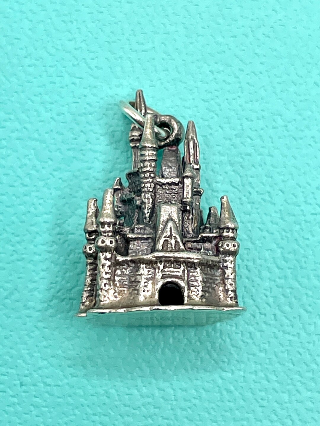 Vintage Walt Disney Cinderella Castle Magic Kingdom Solid Sterling ...