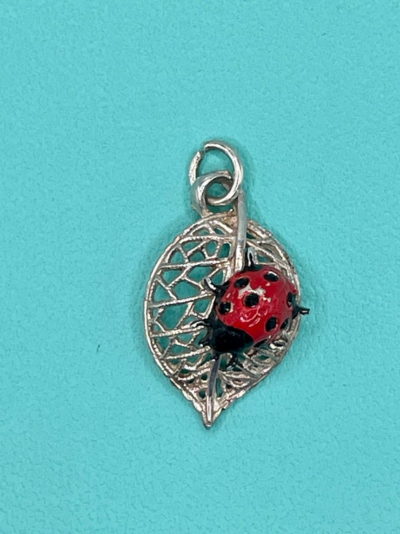 Ladybug ladybird vintage sterling - Gem