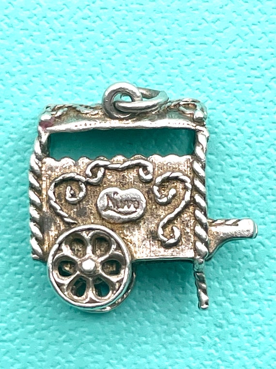 Vintage NUVO Fruit Market Cart Sterling Silver with B… - Gem