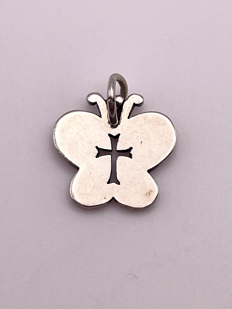 Vintage Retired James Avery Crosslet Butterfly Charm Pendant Sterling ...
