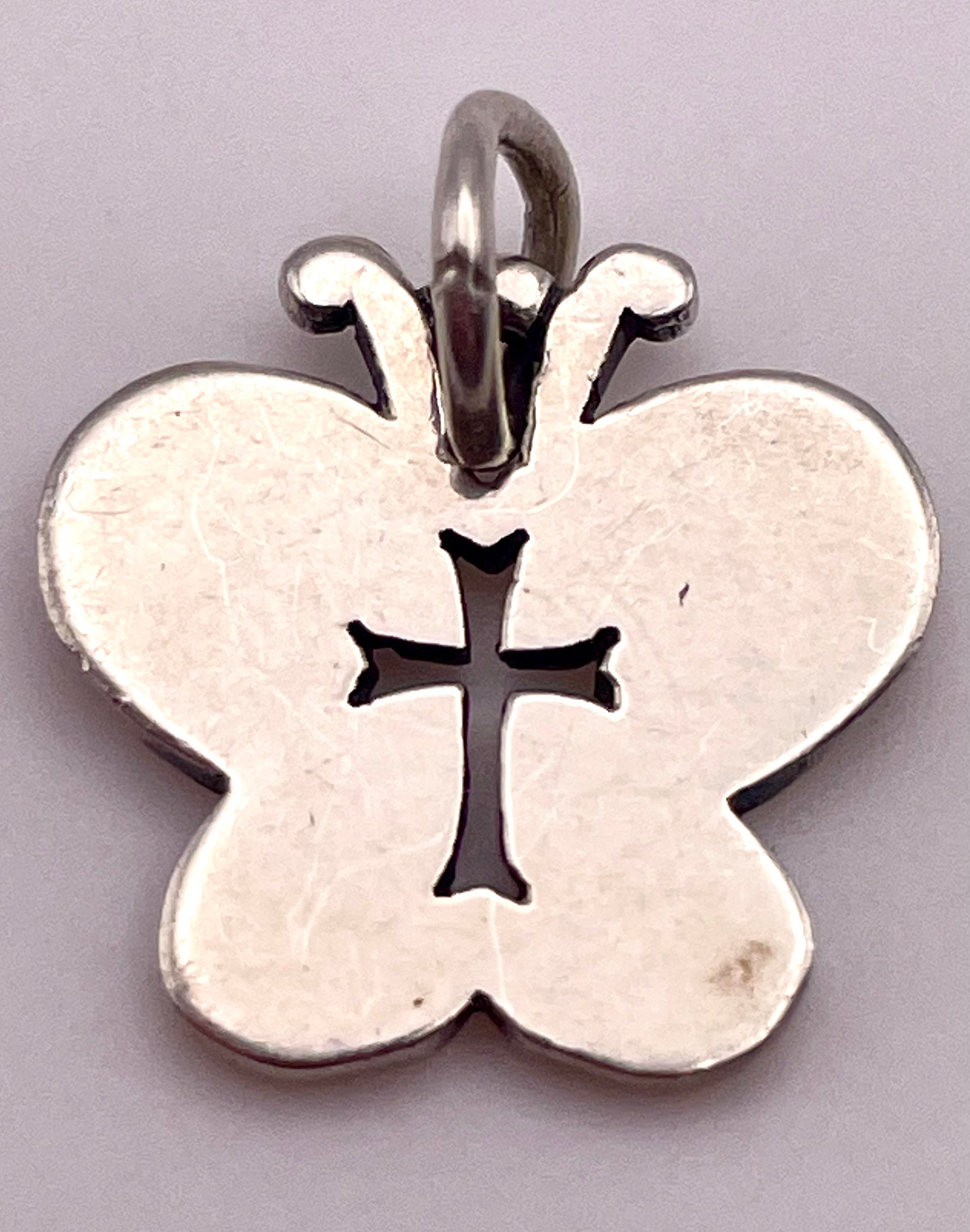 Vintage Retired James Avery Crosslet Butterfly Charm Pendant Sterling ...