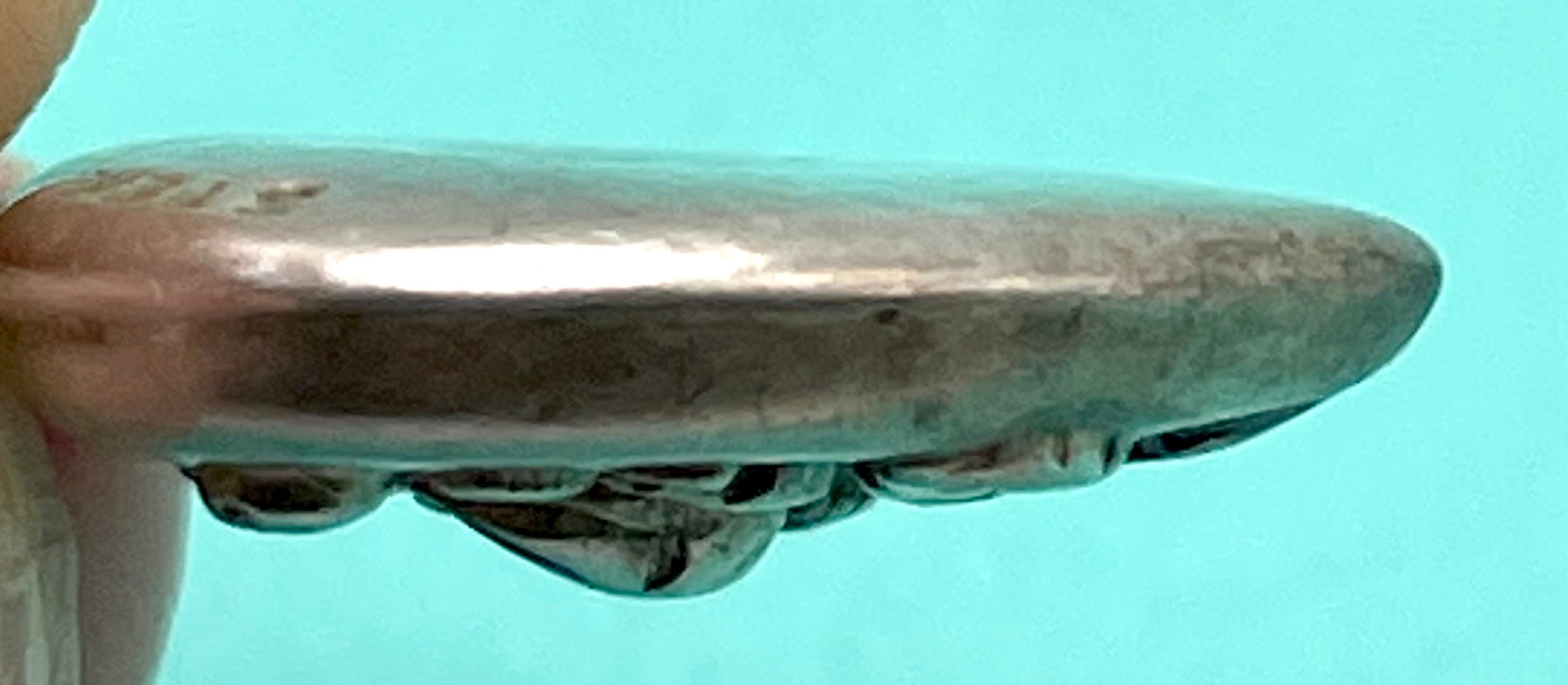 Victorian Antique Puffy Heart Charm Repousse Flower Design Sterling ...