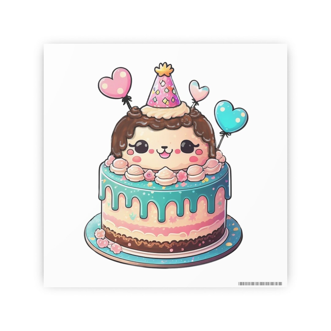 Chibi Candyland Birthday Paper Posters - Etsy