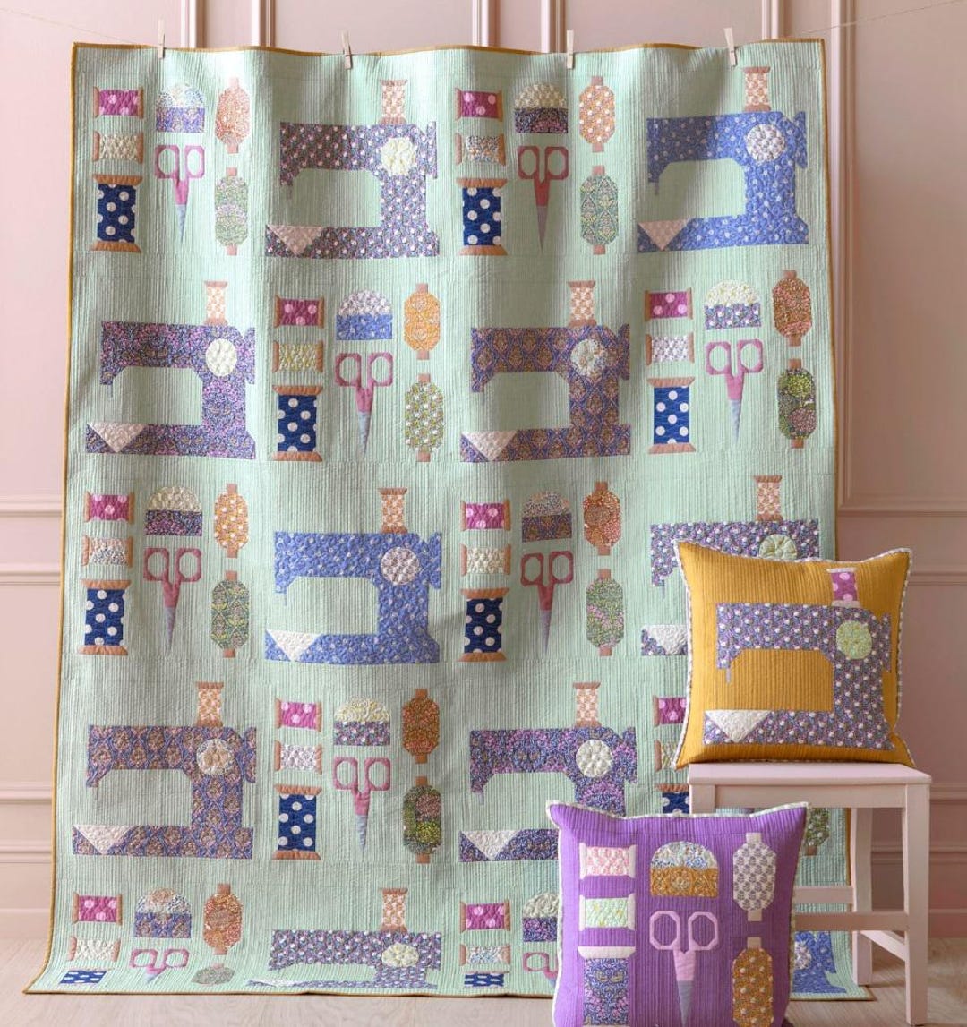 Tilda Make Do and Mend Quilt Kit | Sage - Etsy