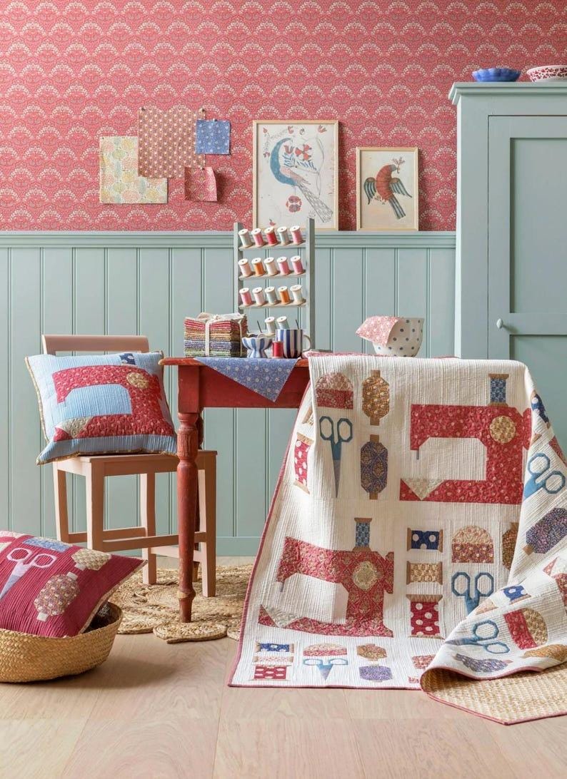 Tilda Make Do and Mend Quilt Kit | Putty White - Etsy