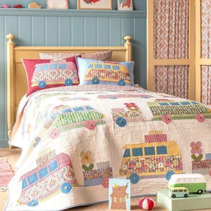 Tilda Wallflower | Campervan Quilt Kit | Chambray Putty White - Etsy