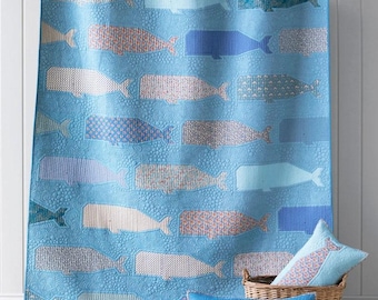 Tilda | Creating Memories | Blue Whale Quilt Kit | 62 X 76 | Backing ...