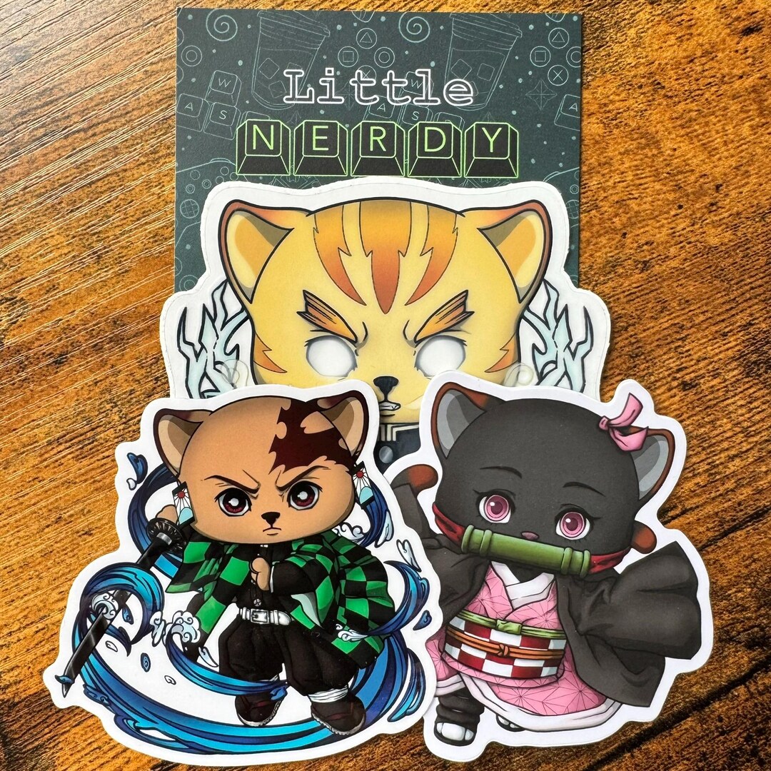 Demon Killer Stickers | Slayer Inspired 3" Vinyl Stickers | Individual ...