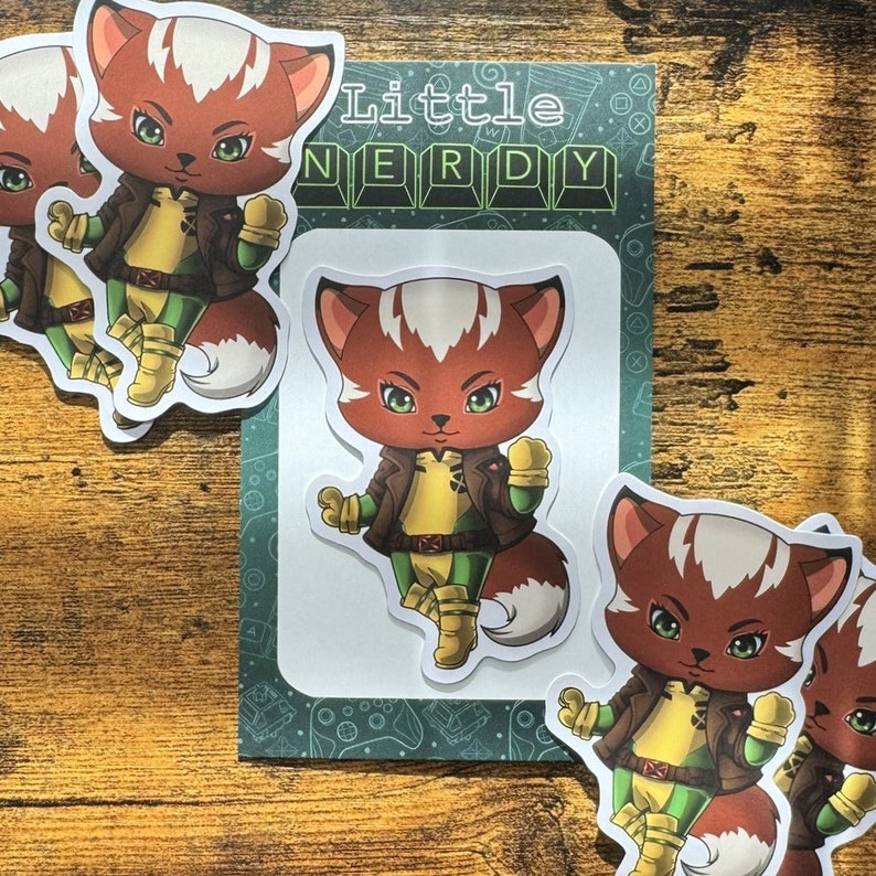 Rogue X-cat Xmen Inspired 3 Matte Vinyl Sticker Xmen 97 Individual ...