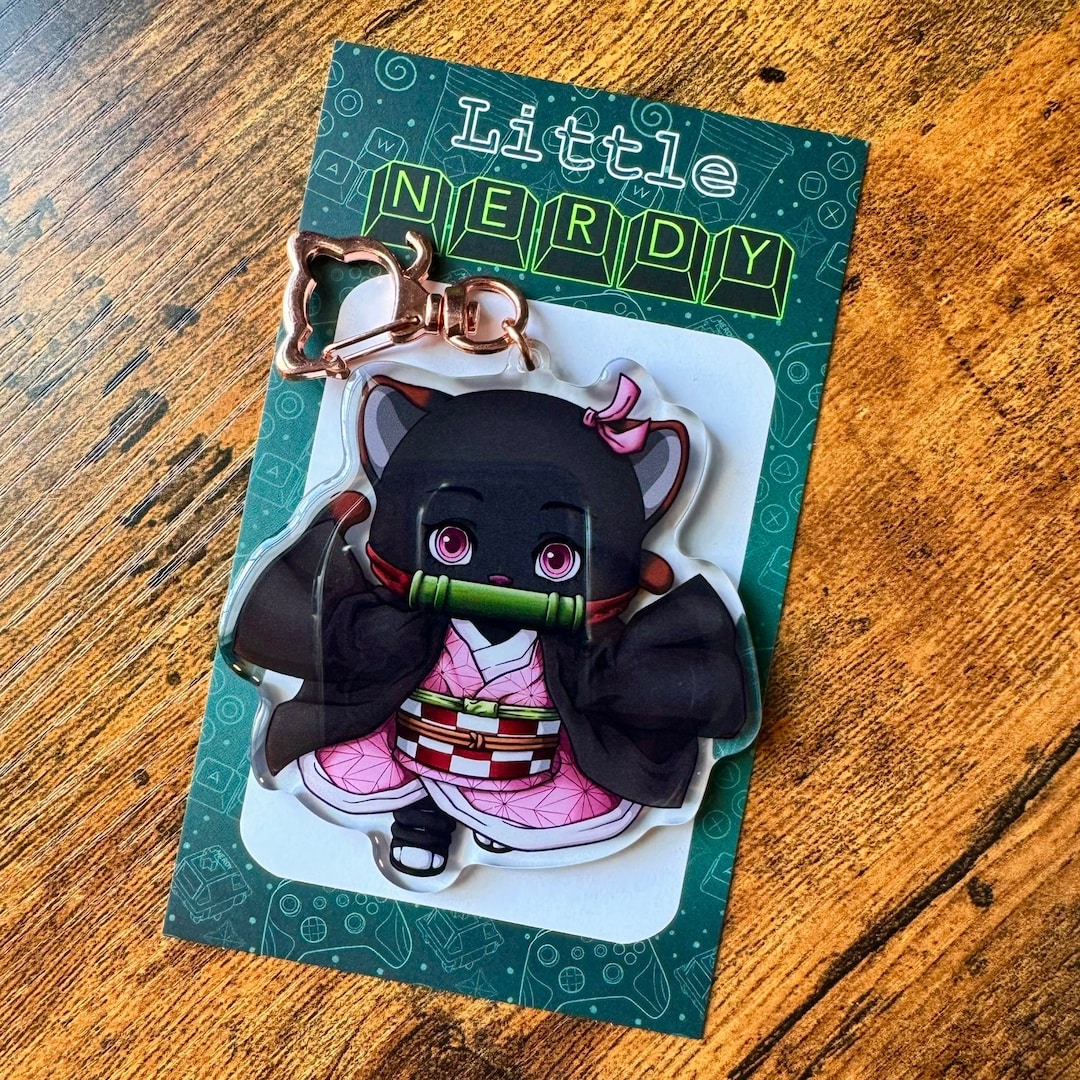 Nezuko Clear Acrylic Keychain - Etsy