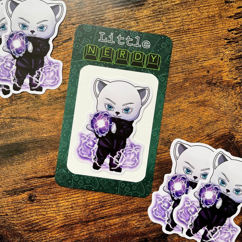 Gojo JJK Cats Jujutsu Kaisen Inspired 3 Matte Vinyl Sticker Individual ...