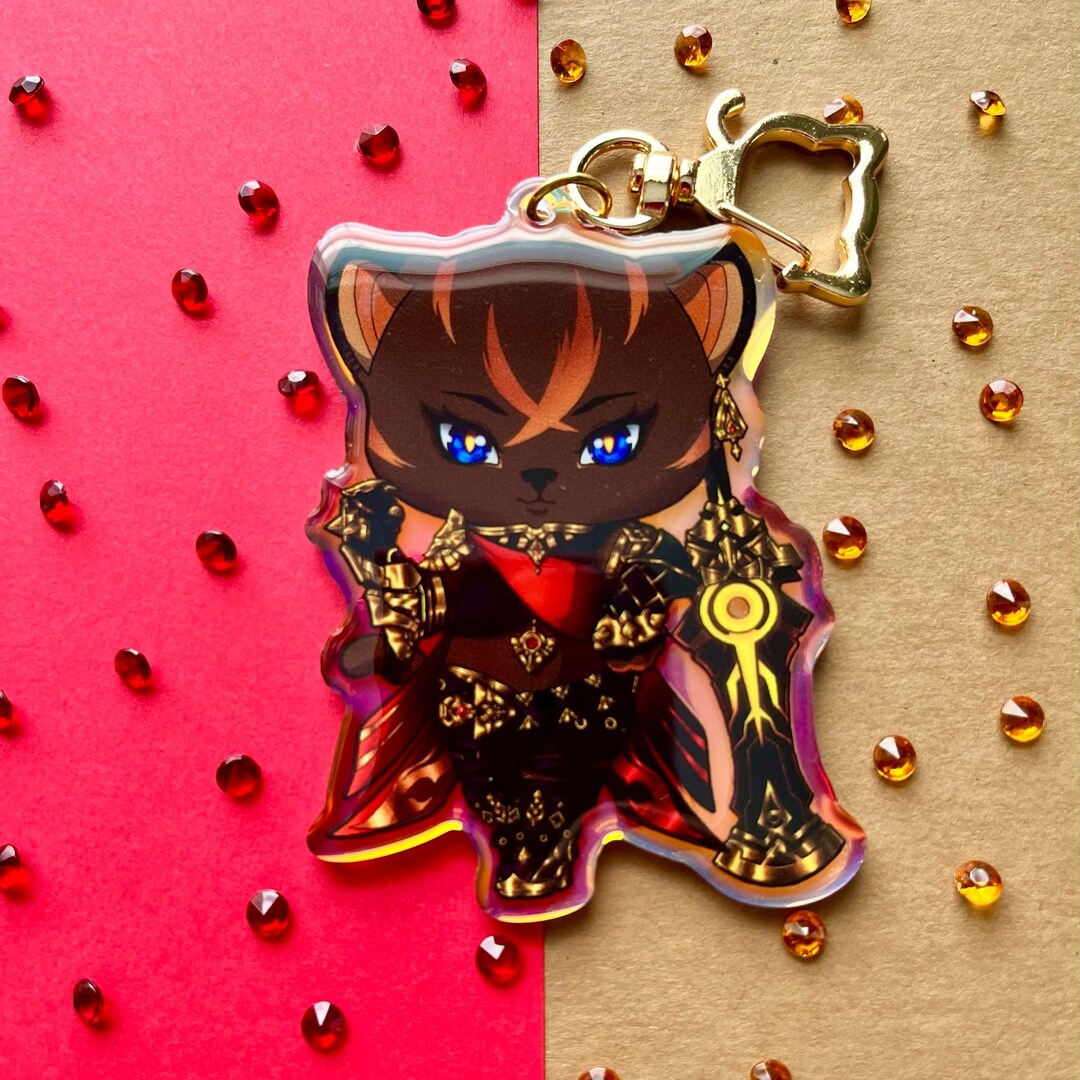 Genshin Impact, Dehya Genshin Cats 3 Double-sided Rainbow Acrylic ...